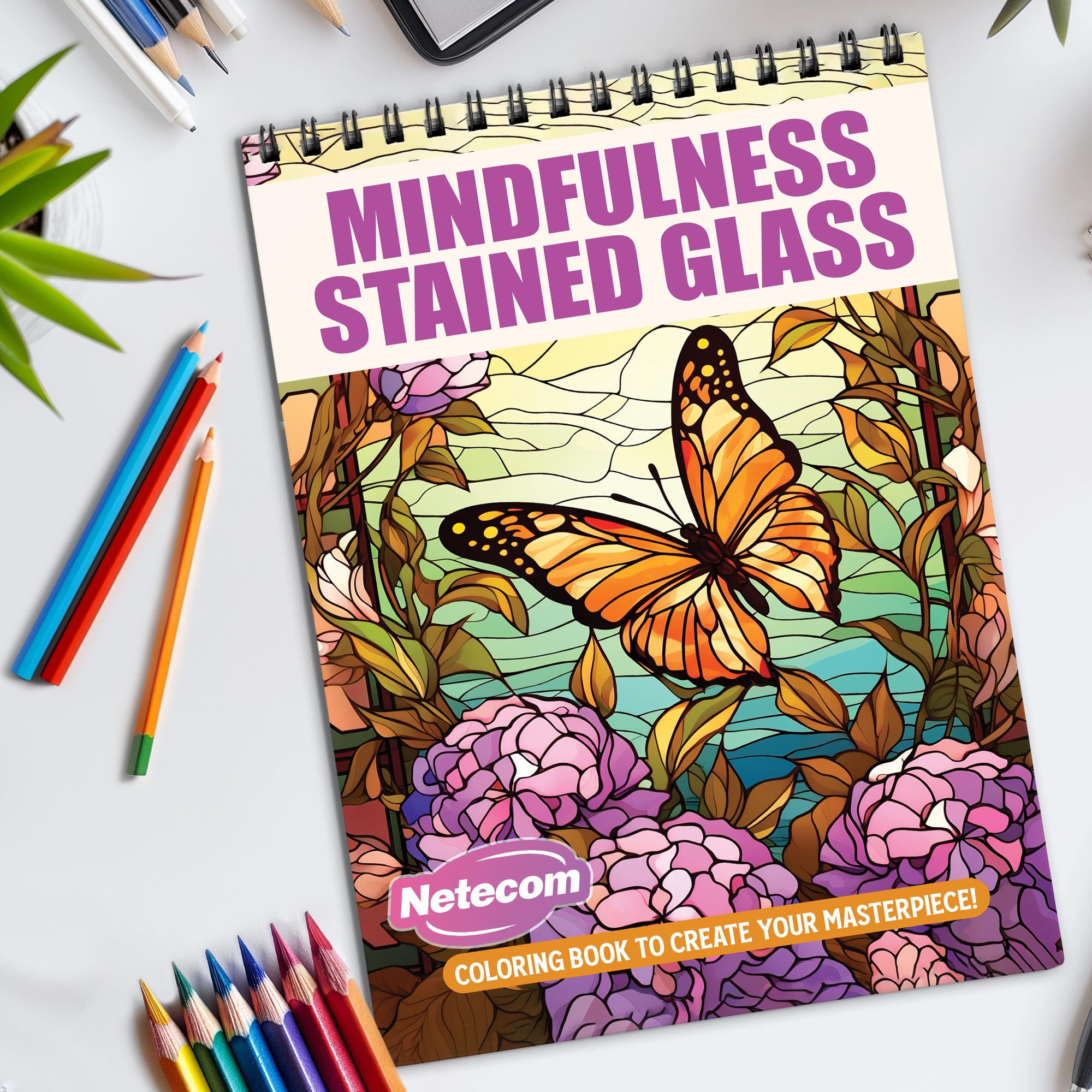 LBKHOUSE Highland Cow Coloring Book Spiral Bound for Adults, Premium ...