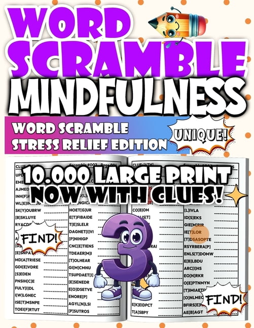 Mindfulness Word Scramble - Brain Traini Mindfulness Word Scramble ...