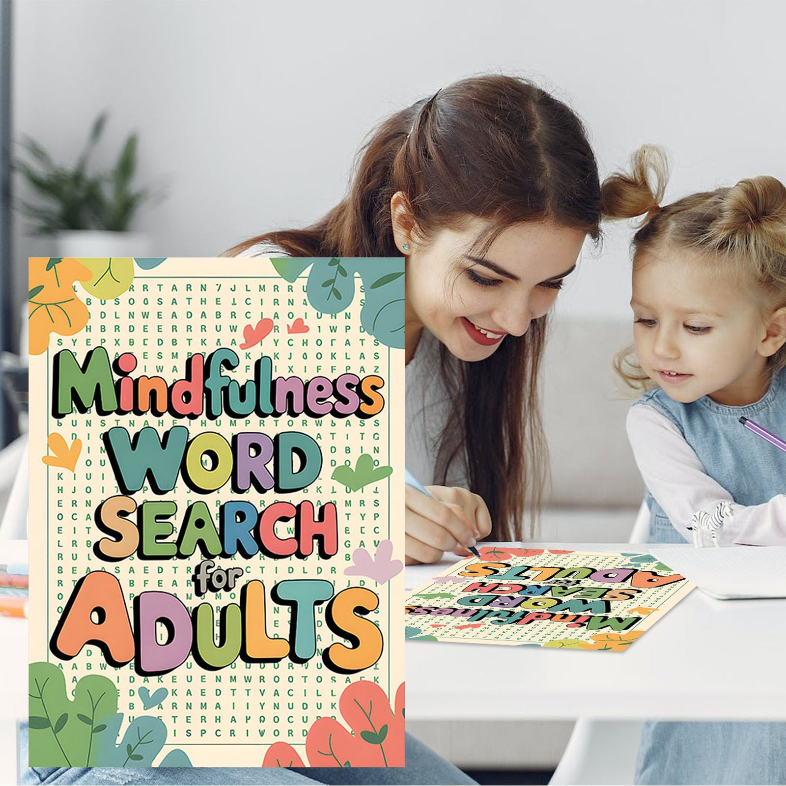 Mindfulness Word Search For Adults: Relaxing Puzzle Book For Stress ...