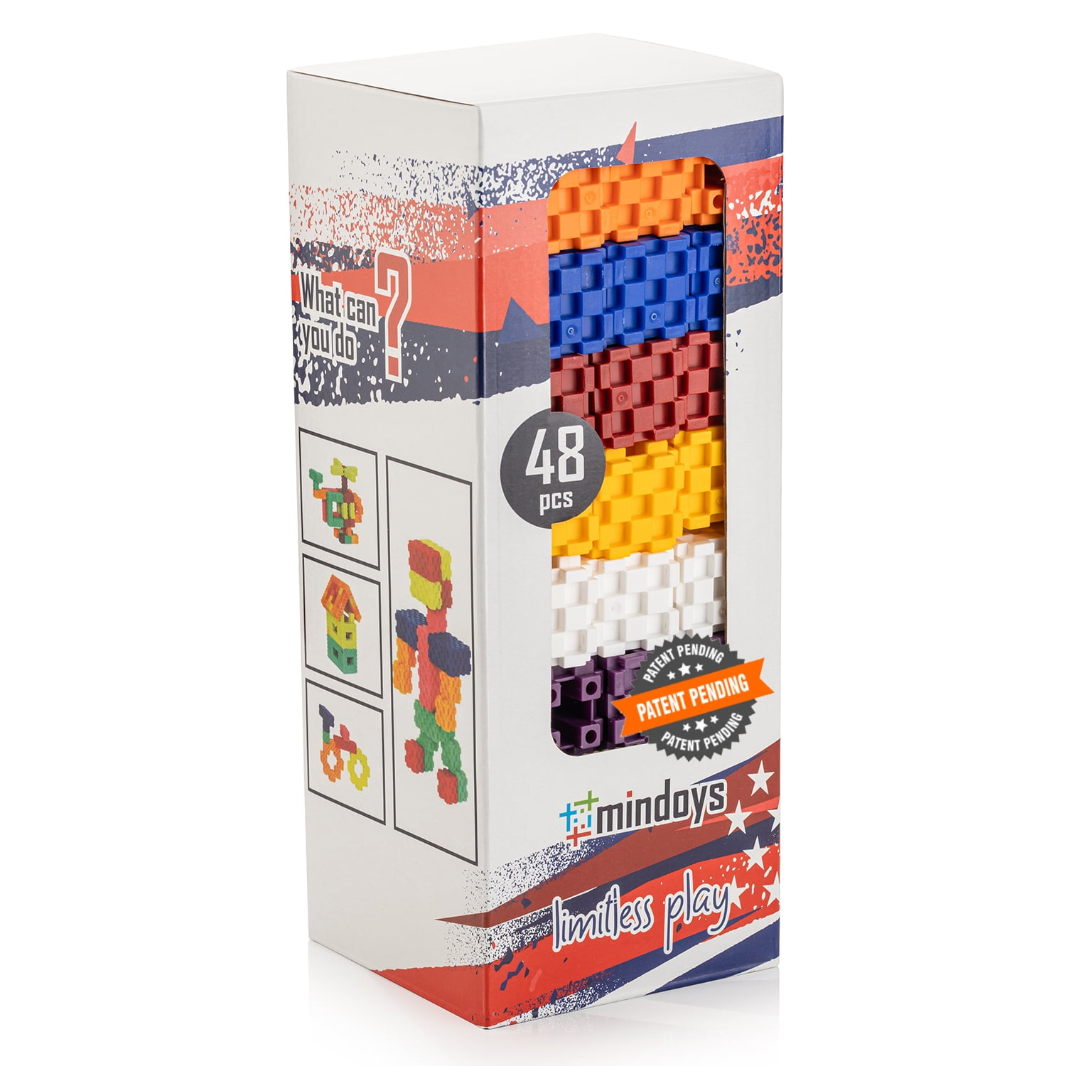 Mindoy's Building Blocks Toy for Kids - 48 Pcs - Best STEM-Building ...