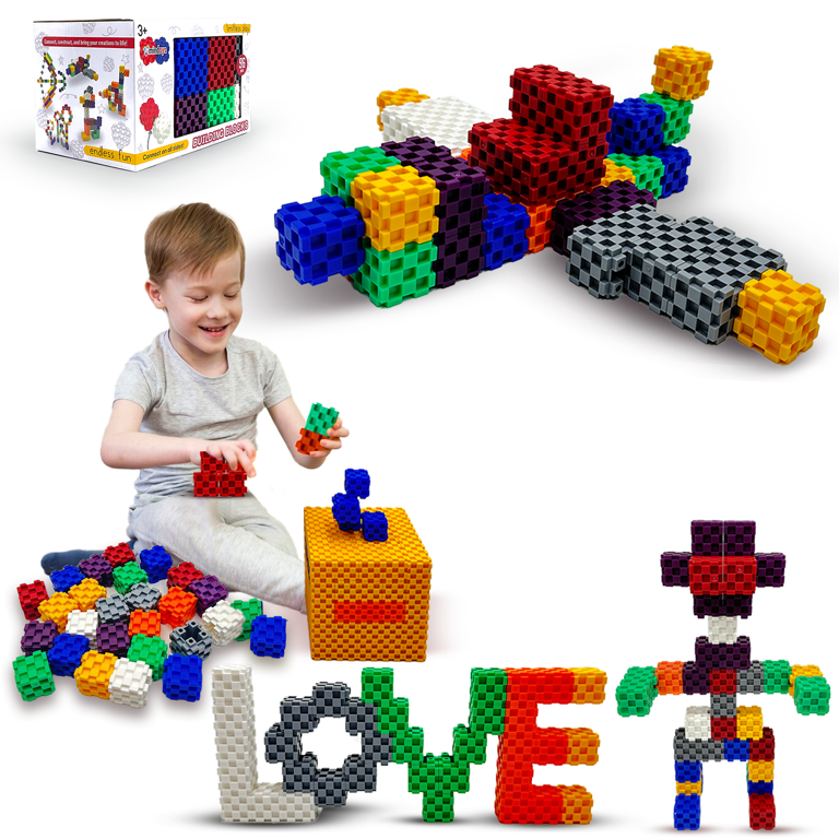 Plastic Square Blocks For Toddlers