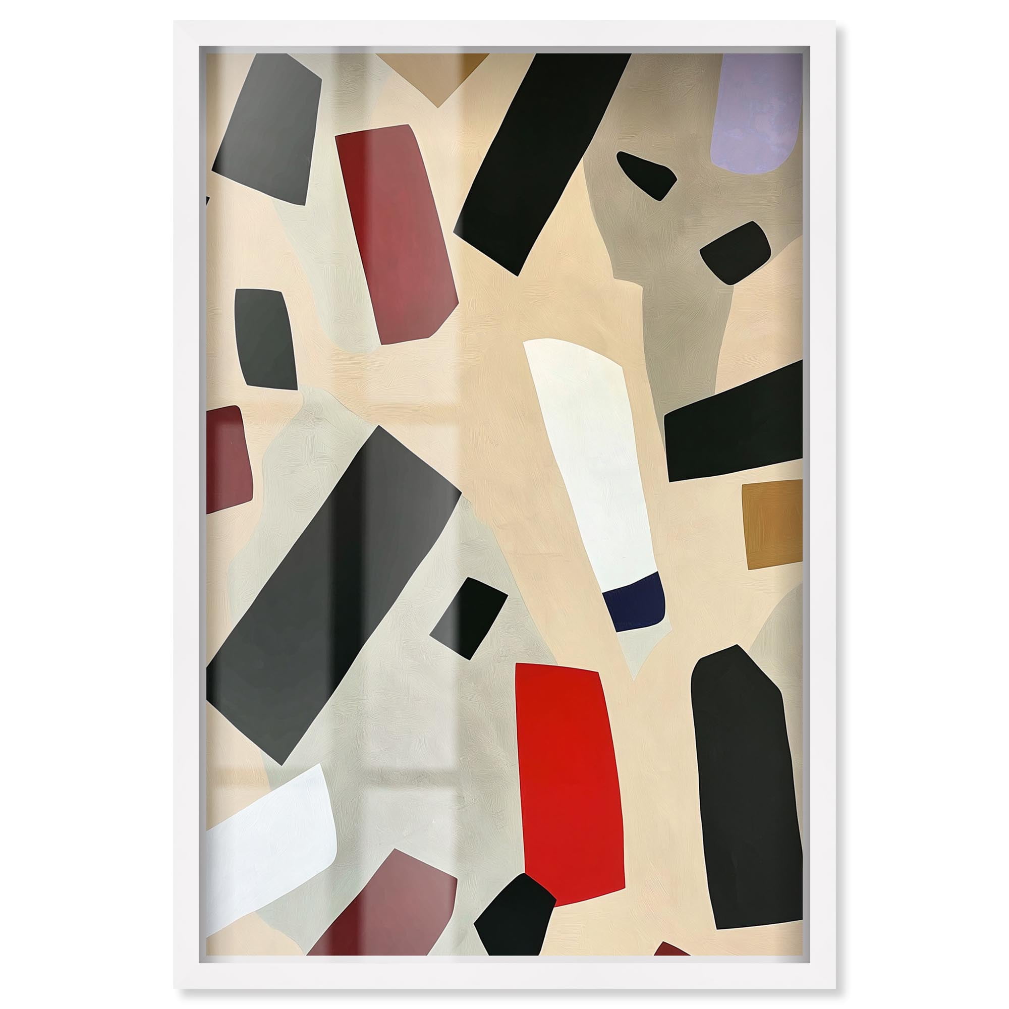 Mindscape Mosaic III Shadowbox Print Modern Abstract by Art Remedy ...