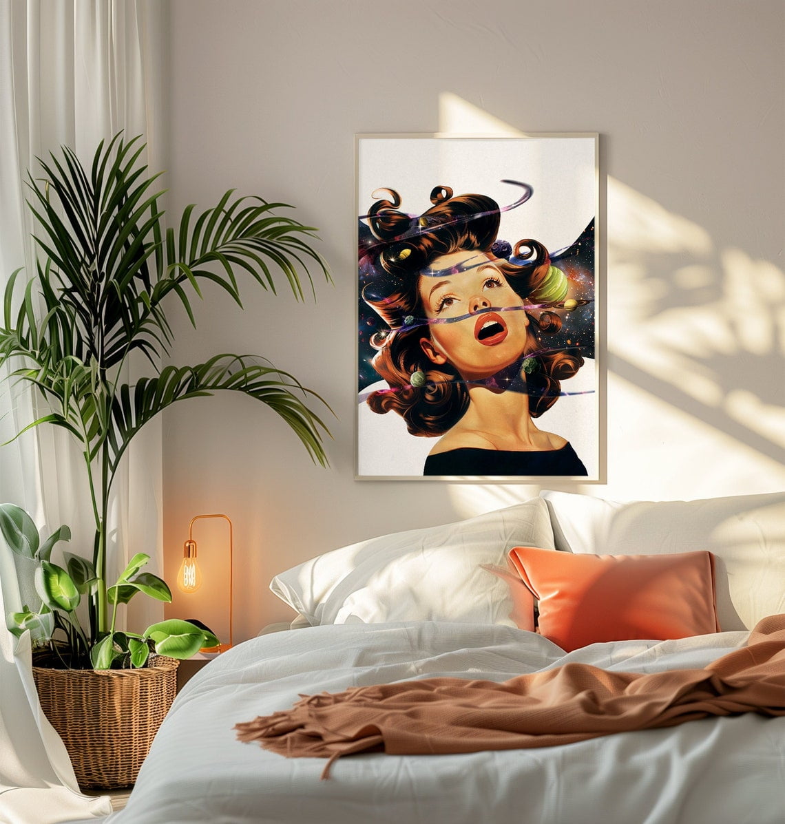 Mindscapes 2 Bedroom Wall Decor, Trippy Wall Art, Retro Bedroom Decor, Surreal Space Psychedelic ...