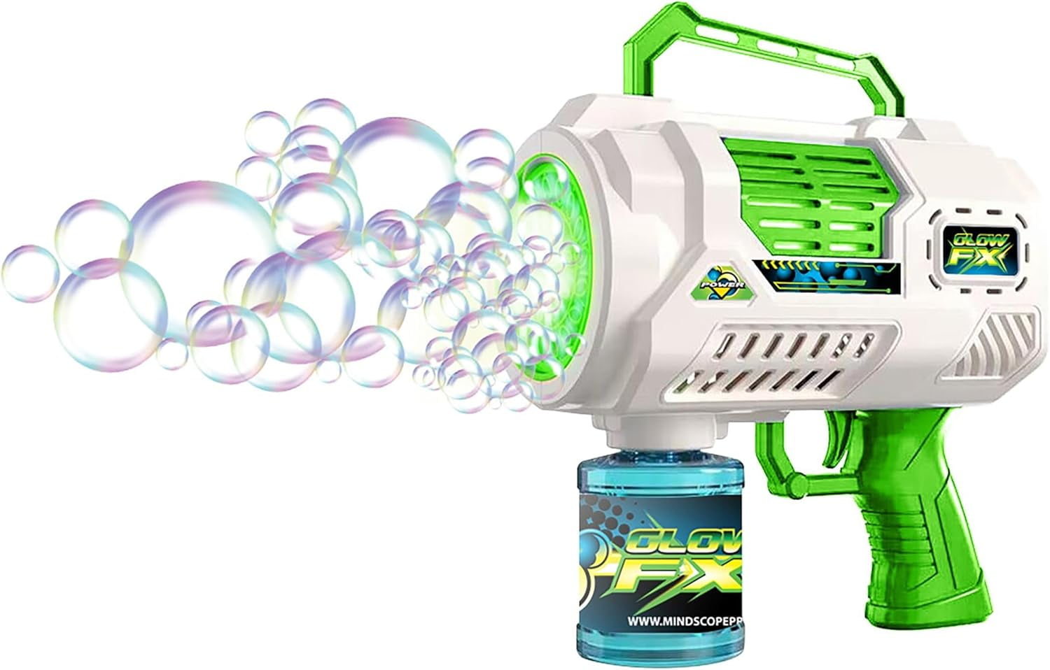Mindscope Bubble Blaster with LED Lights and 70 Bubble Jets That Blasts ...