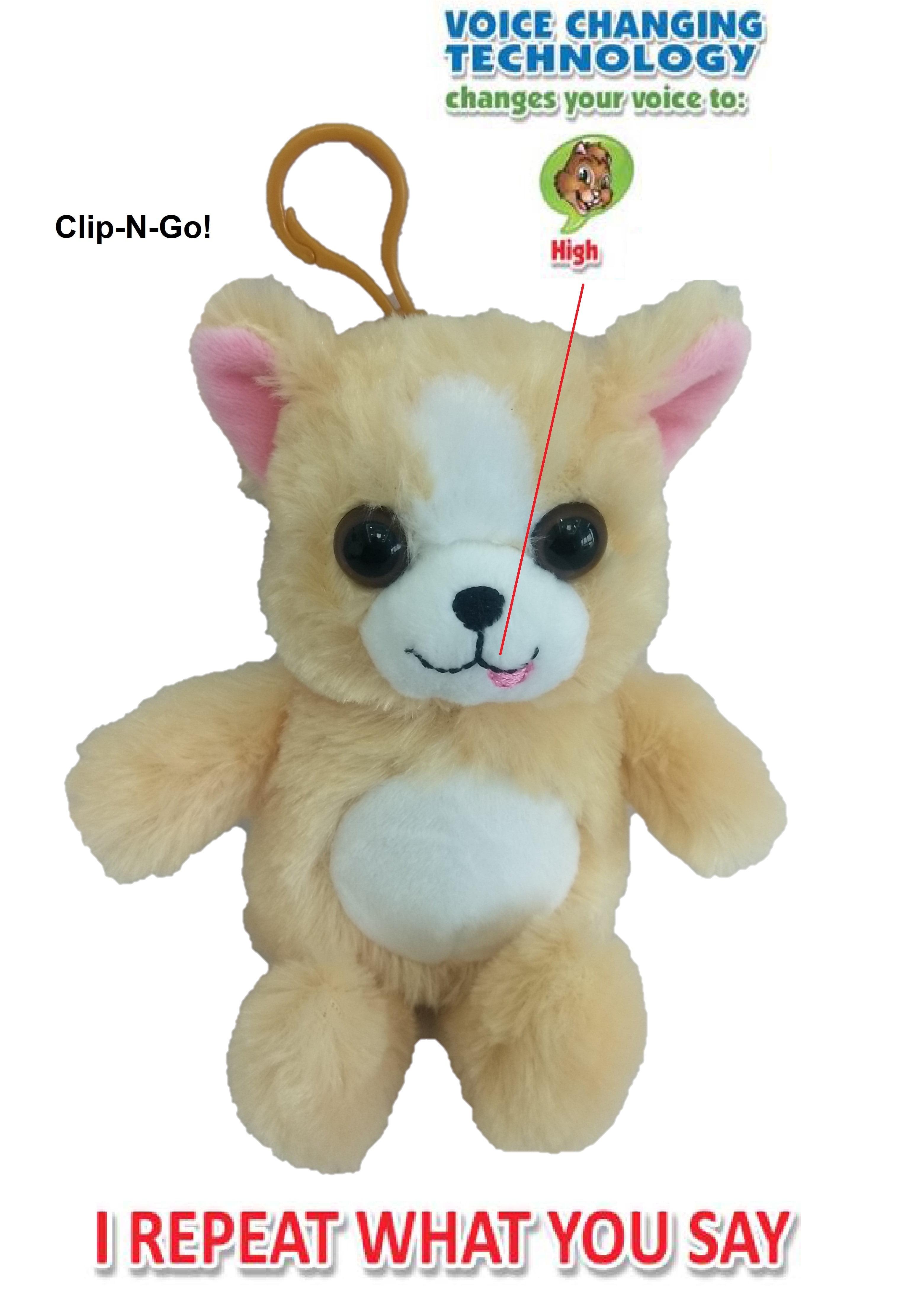 Mindscope Mini Babble Budz Mimicking Furry Friends Plush Toy with 1 ...