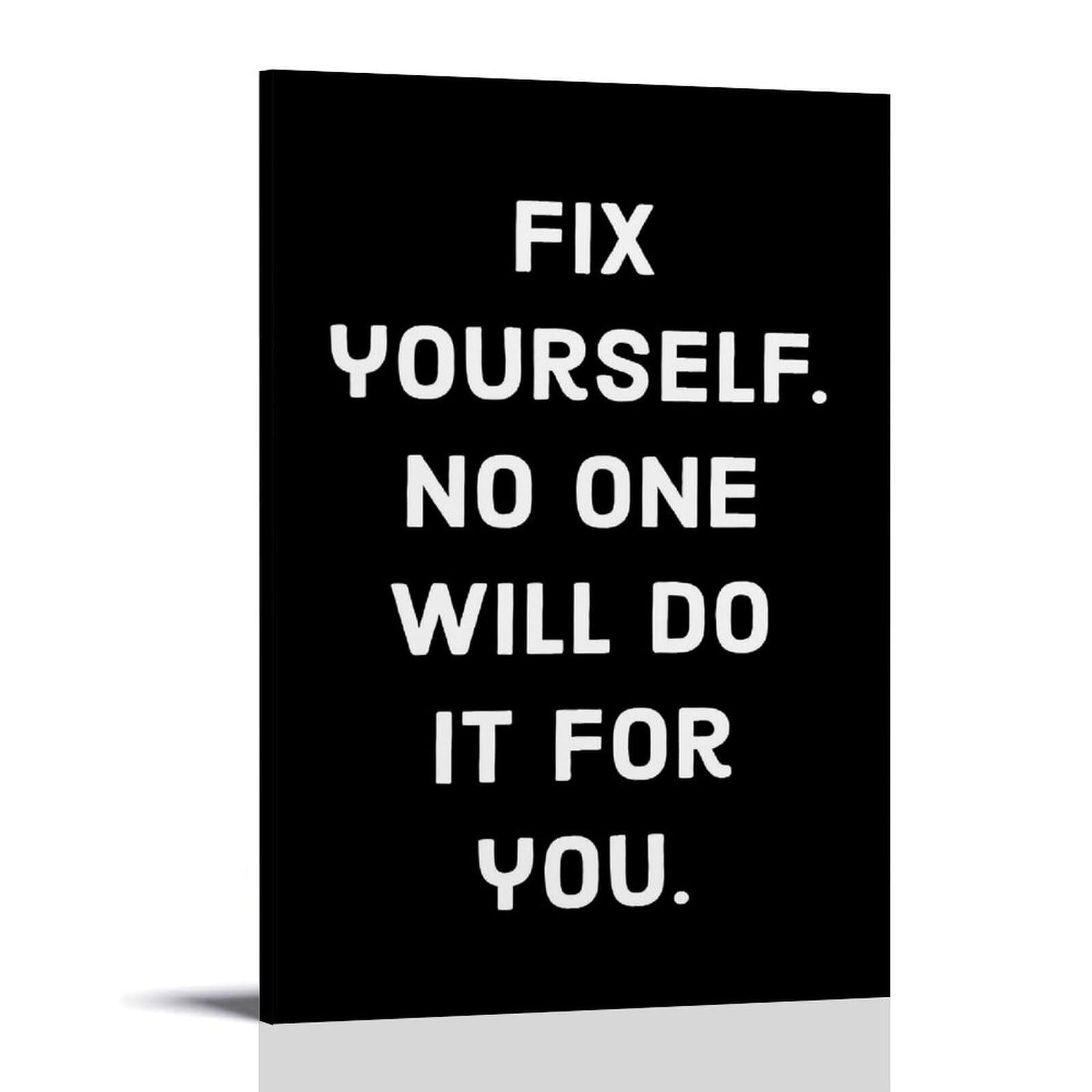 Mindset Affirmation Posters Fix Yourself No One Print Confidence ...