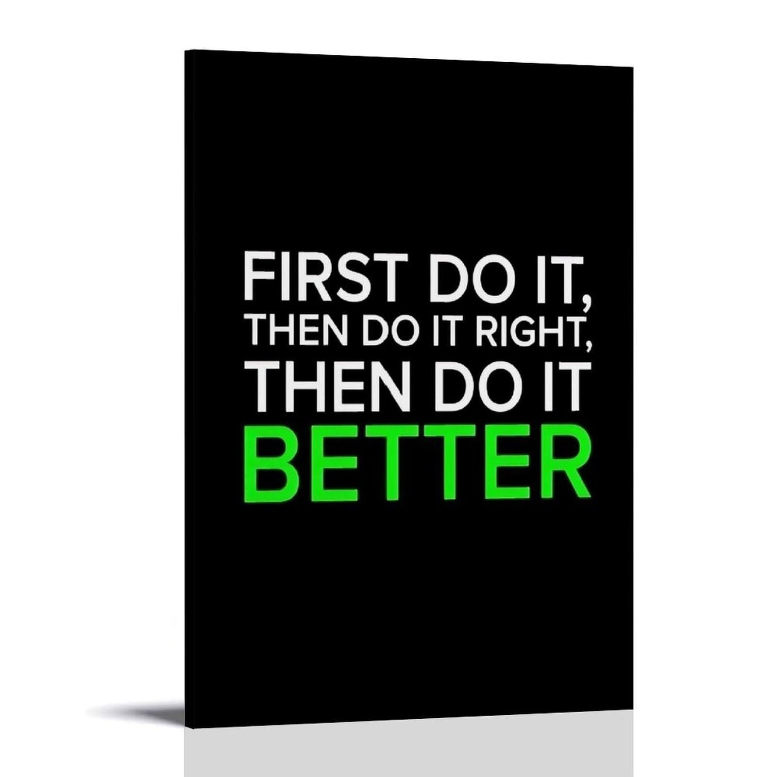 Mindset Affirmation Posters Then Do It Better Print Confidence Boosting ...