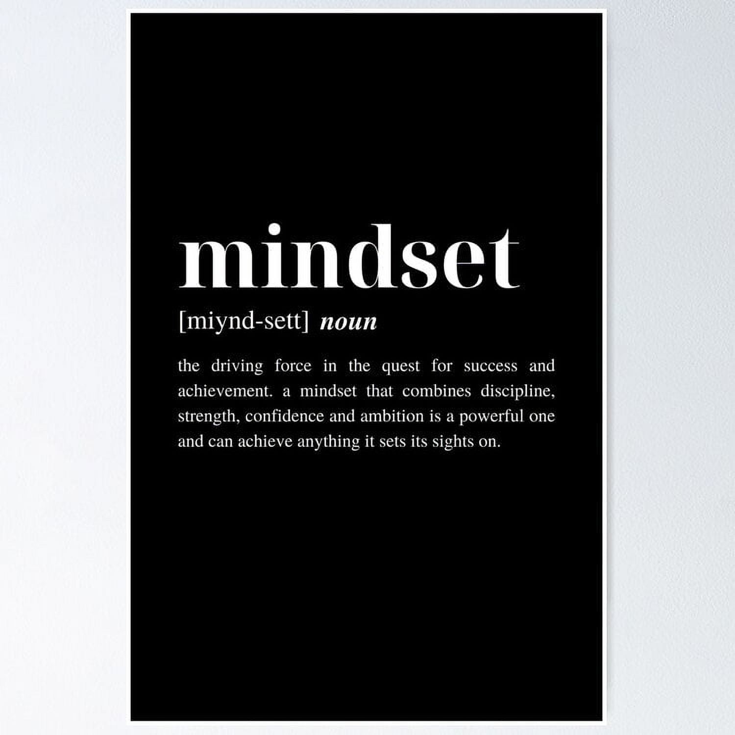 Mindset Dictionary Definition: A Minimalist And Modern Typography For ...