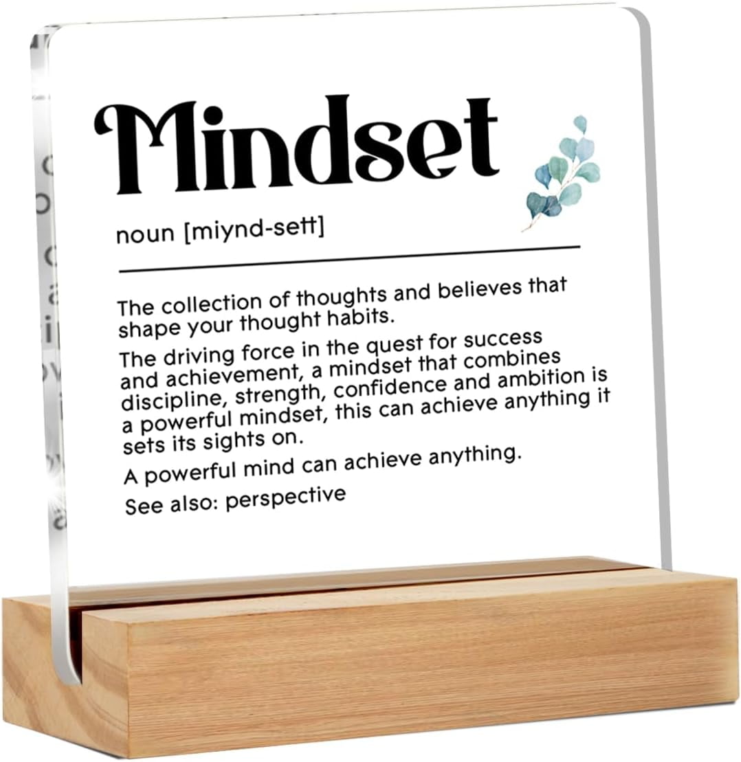 Mindset Gifts for Women Men, Motivational Gift for Coworkers Friends Work Besties, Mindset ...
