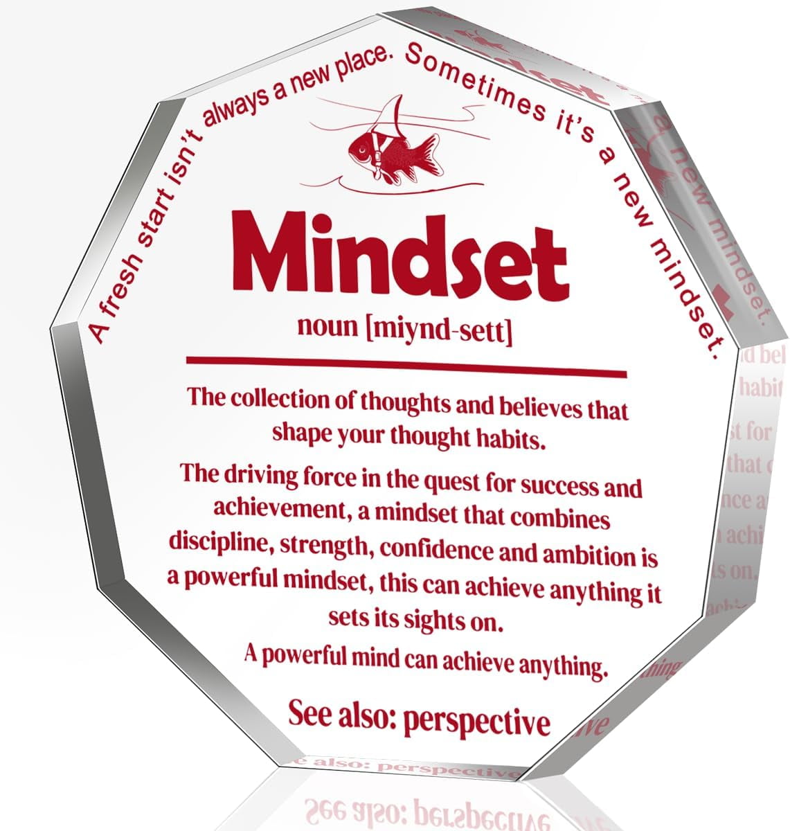 Mindset Inspirational Gifts for Coworker Motivational Mindset Home Office Desk Sign Gifts For ...