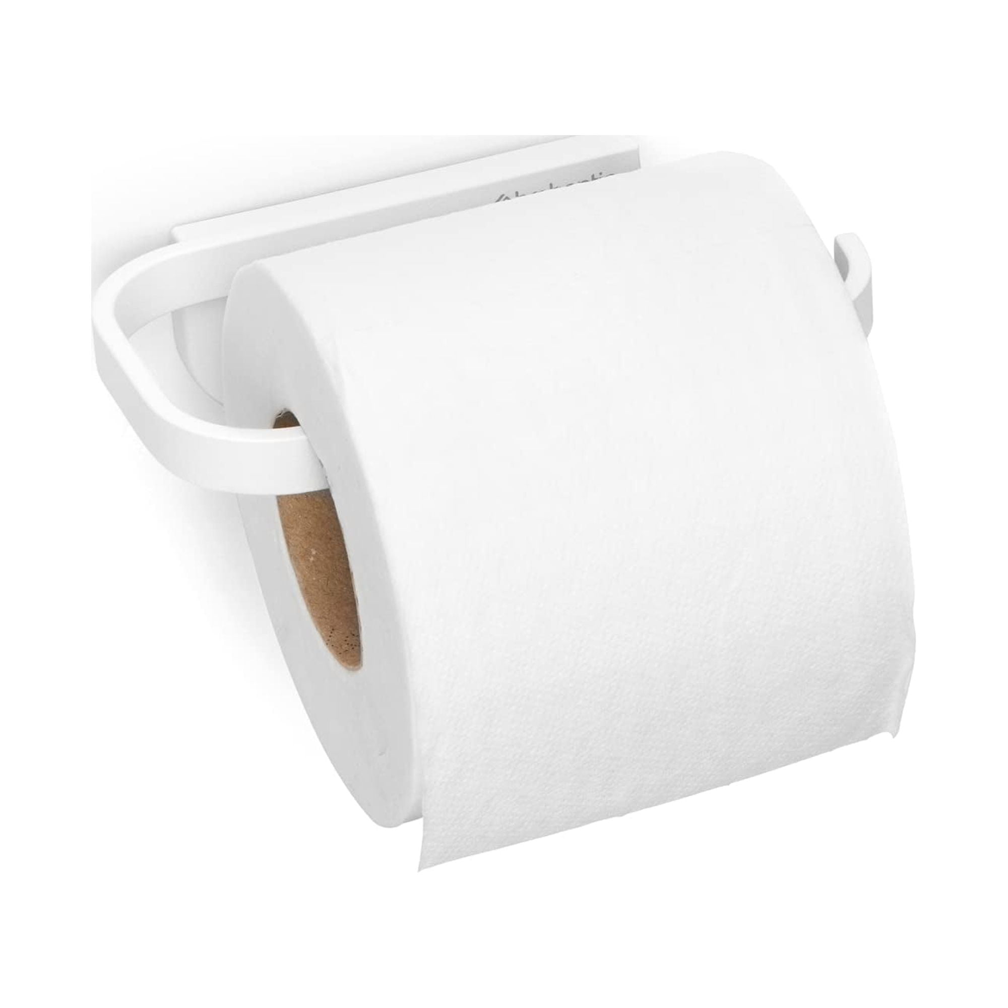 Mindset Wall Mounted Toilet Roll Holder (Mineral Fresh White) Wide ...