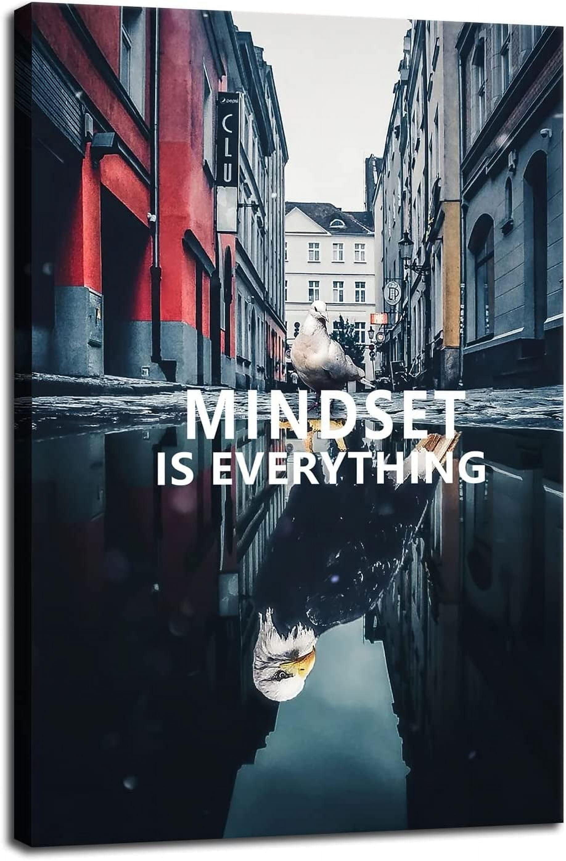 Mindset is Everything Inspirational Dove and Eagle Inspirational Wall ...