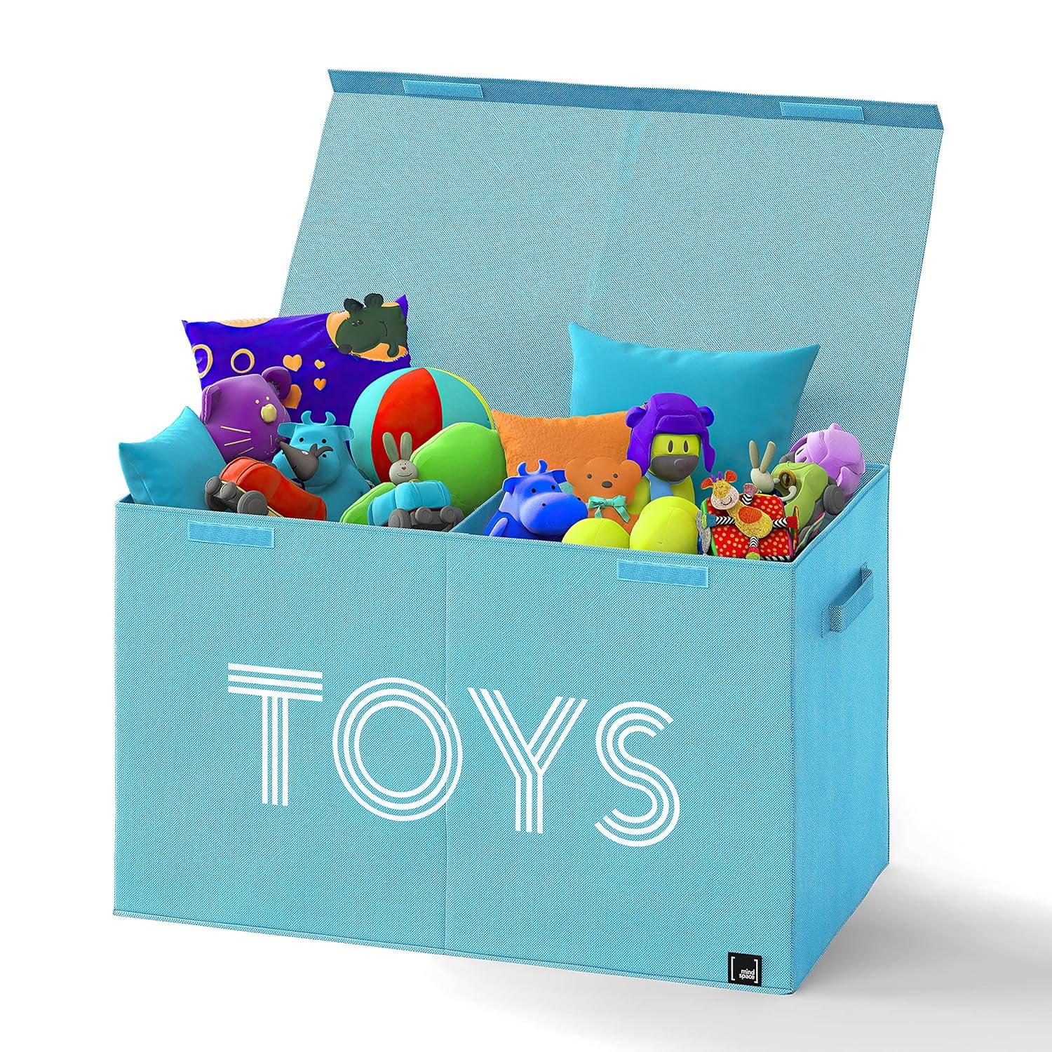 Mindspace Large Toy Chest for Boys - Toy Box for Boys, Girls, Toddler ...