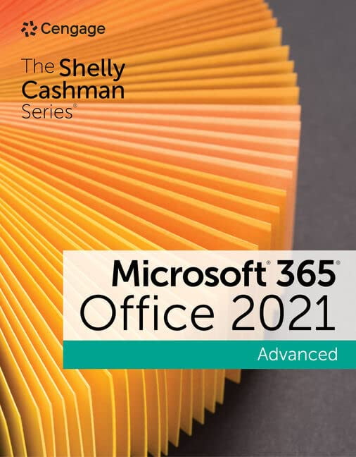 Pre-Owned The Shelly Cashman Series Microsoft 365 & Office 2021 Advanced (MindTap Course List ...