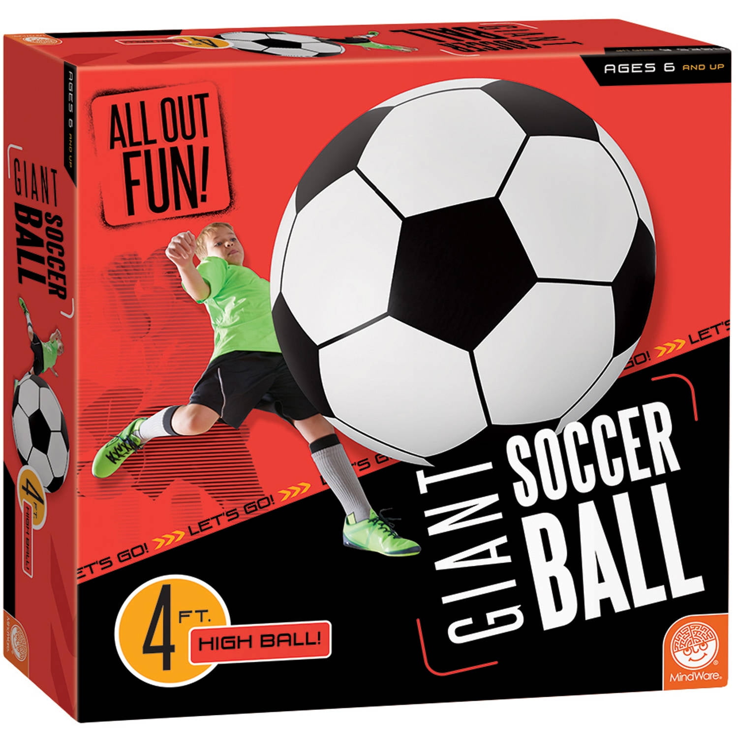 Mindware Giant Inflatable Soccer Ball - Walmart.com