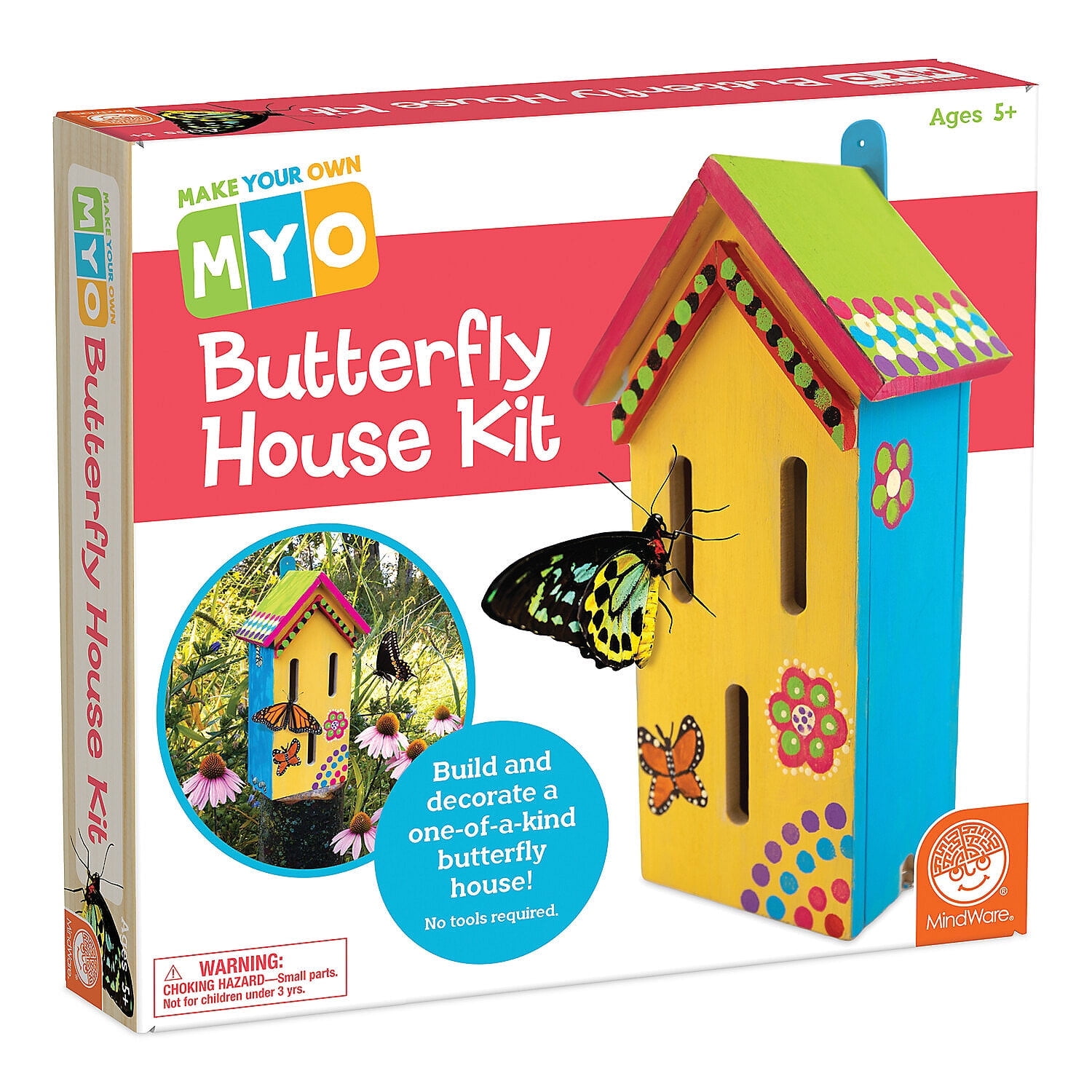 MindWare Make Your Own Butterfly House Kit, Butterfly Craft Kit for ...