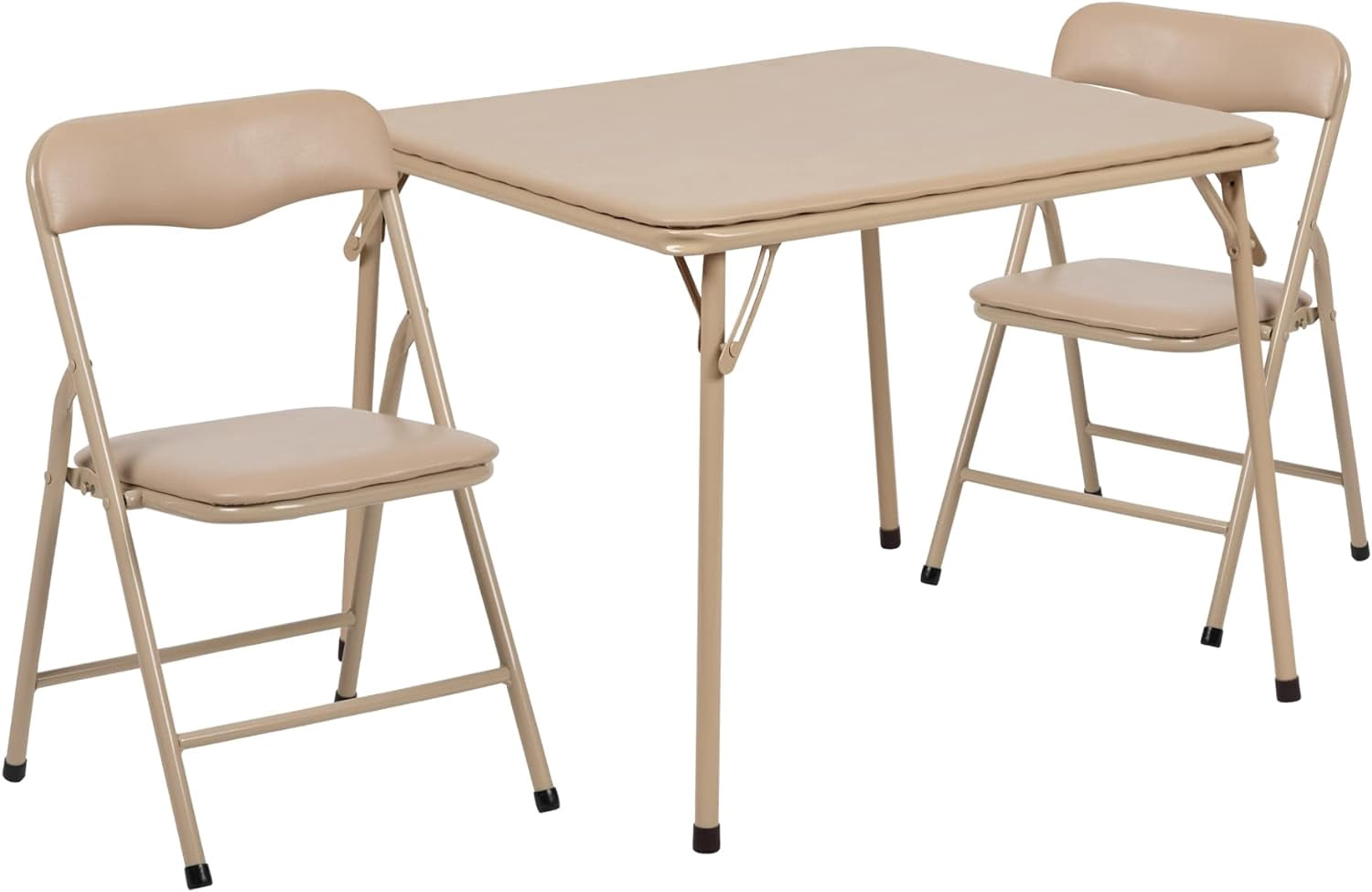 Mindy Kids 3-Piece Folding Square Table and Chairs Set for Daycare and ...