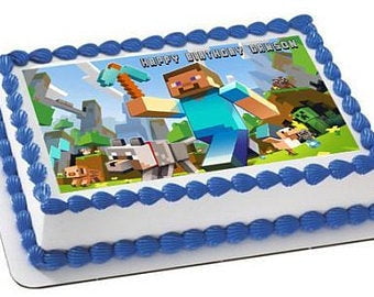 Minecraft Birthday Cake Walmart