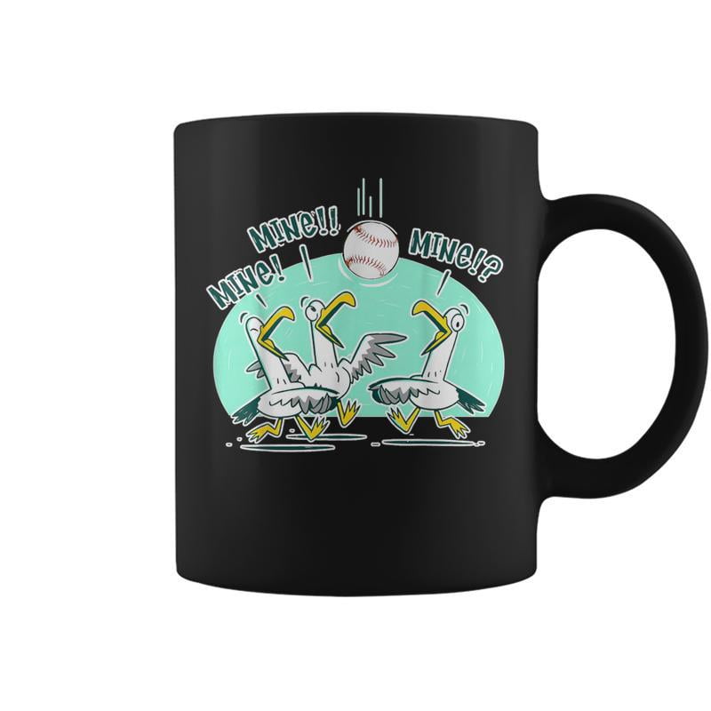 Mine Seagull Bird Playing Baseball Coffee Mugs - Walmart.com