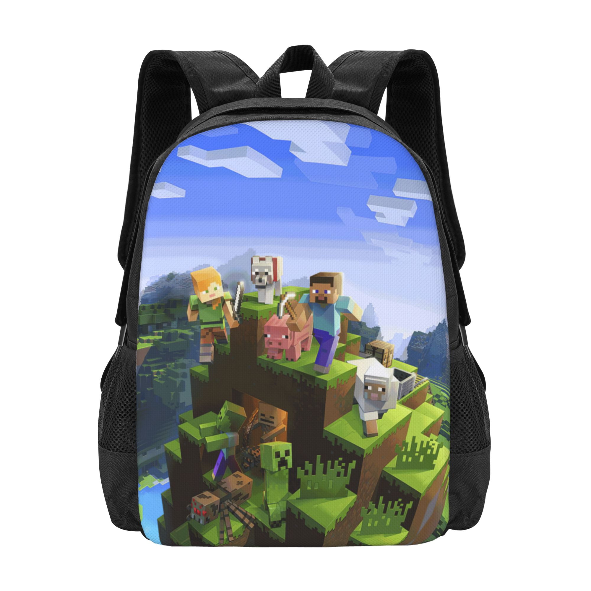 Mine-craft Backpack Cartoon Backpack Game Backpack 16 Inches Large ...