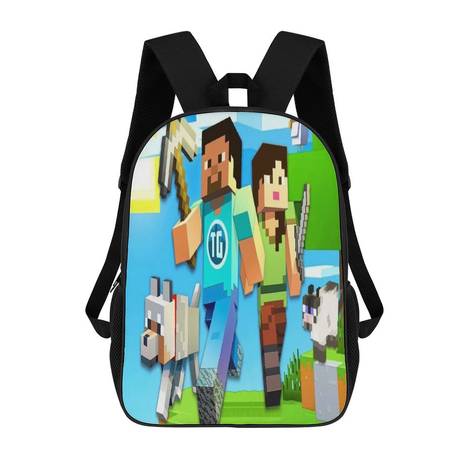 Mine_craft Shoulder Backpack 17 Inch Schoolbag Anime - Walmart.com