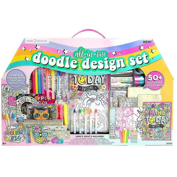 Mine2Design All-in-One Doodle Design Set - Walmart.com
