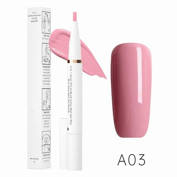 Mineart 3 in 1 Multi Functional Gel Nail Polish Pen, All In One Color ...