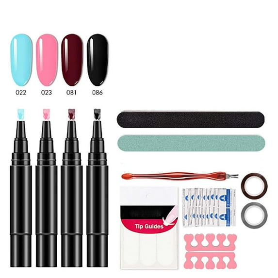 Mineart 4 PCS Gel Nail Polish Pens + Complete Manicure Tool Set ...