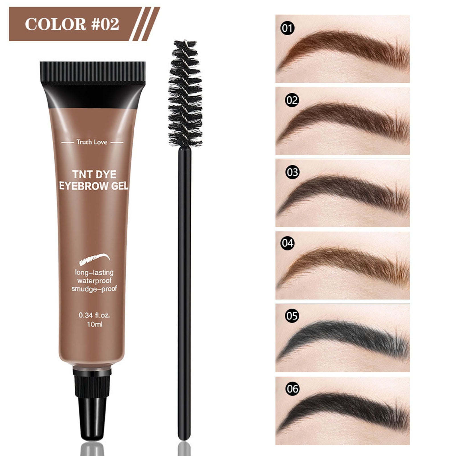 Mineart Eyebrow Tint Setting Gel 10g, Waterproof Smudge Proof Clear ...
