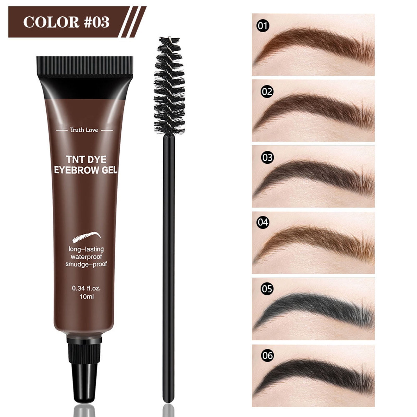 Mineart Eyebrow Tint Setting Gel 10g, Waterproof Smudge Proof Clear ...