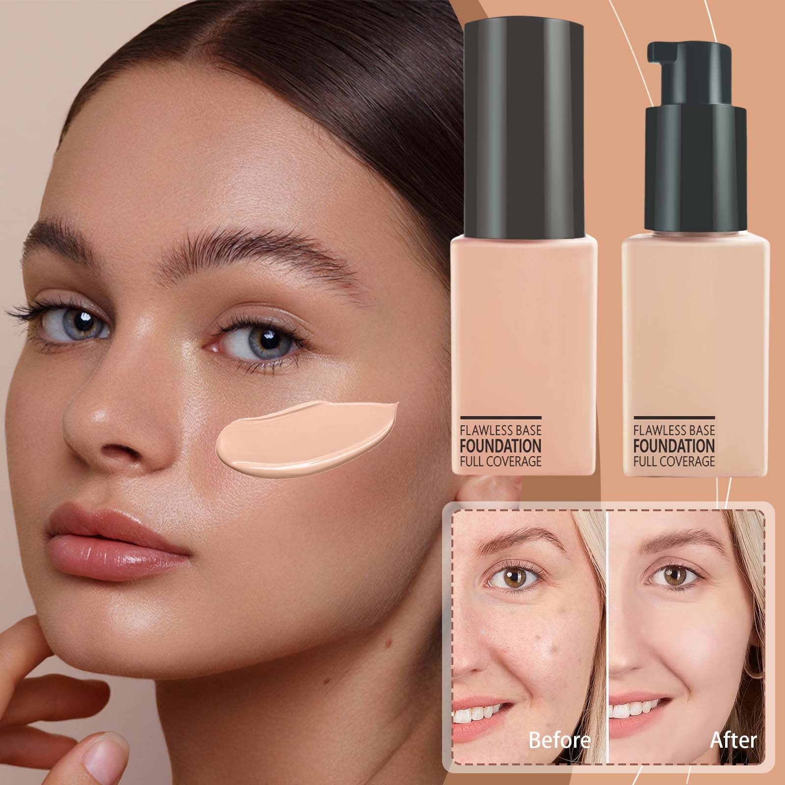 Mineart Flawless Base Foundation Full Coverage Lightweight And Skin ...