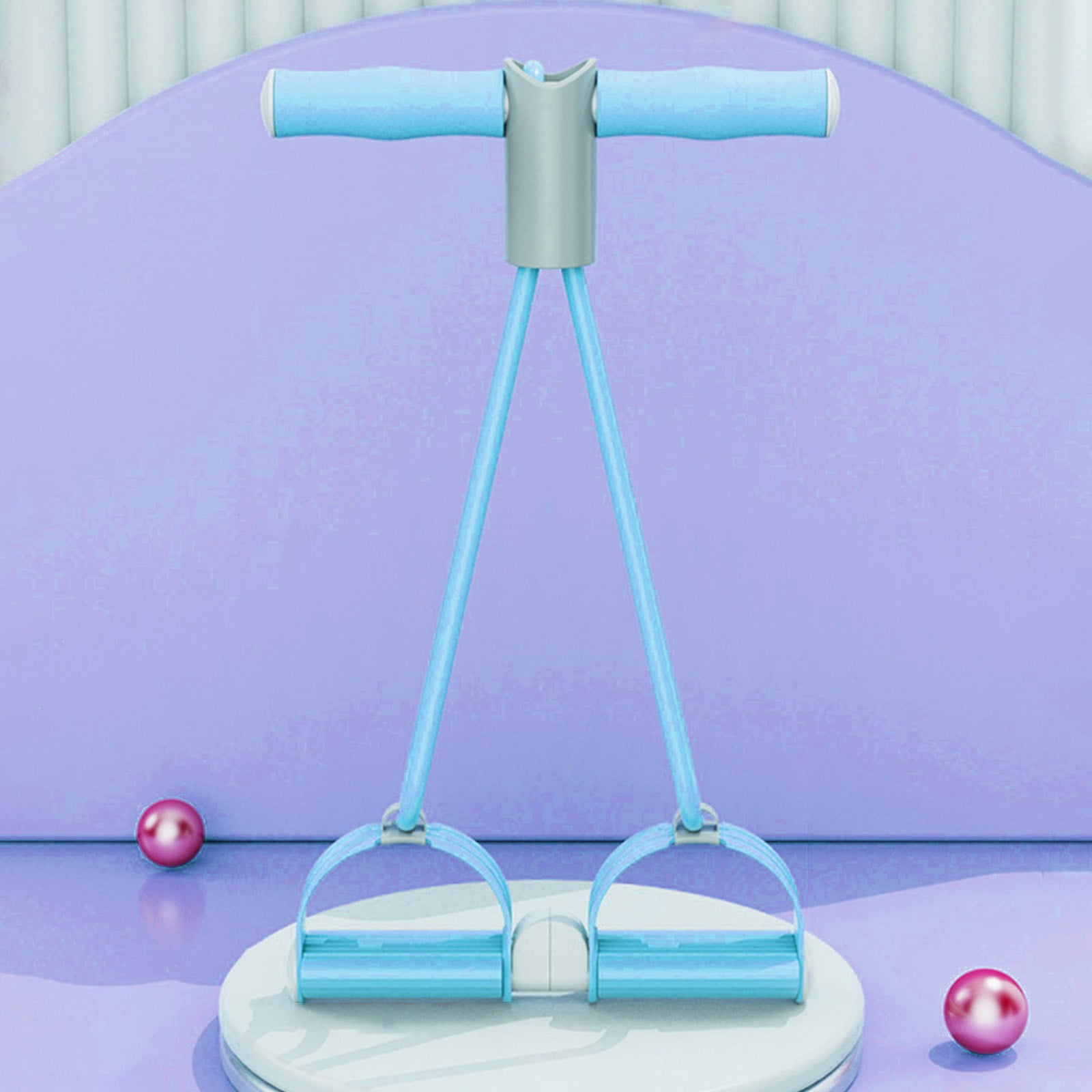 Mineart Multifunction Tension Rope, 4-Tube Elastic Yoga Pedal Puller ...