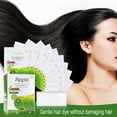 Mineart Natural Plant Hair Dye Shampoo Apple Black Color Cover Gray ...