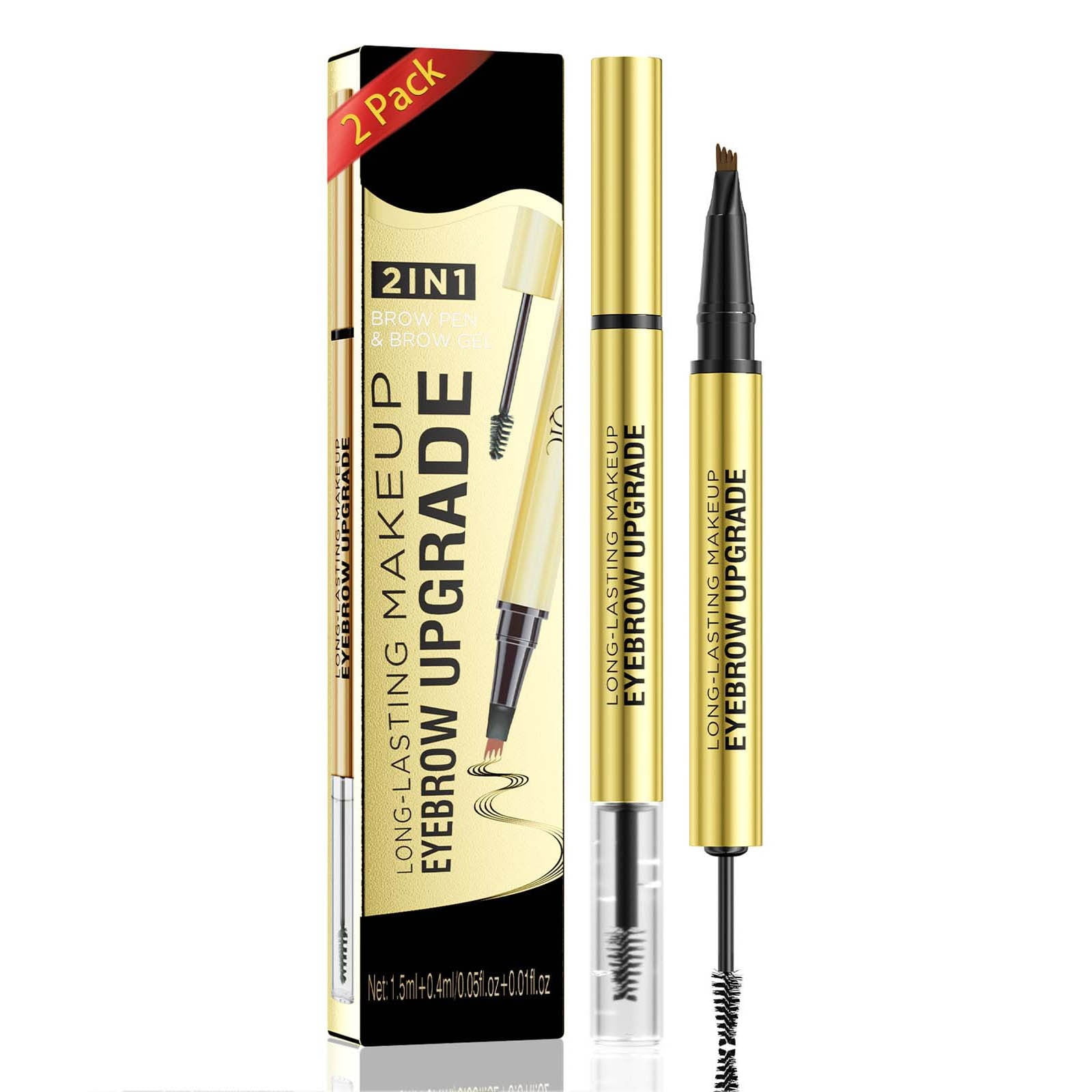 Mineart New 2-in-1 Dual-Ended Eyebrow Pencil Waterproof Sweatproof Long ...