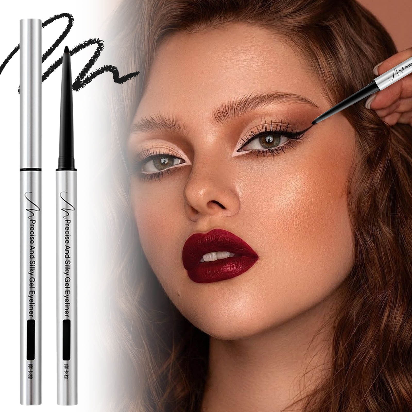 Mineart Waterproof Gel Eyeliner Pencil, Ultra Fine Smooth Glide Smudge ...