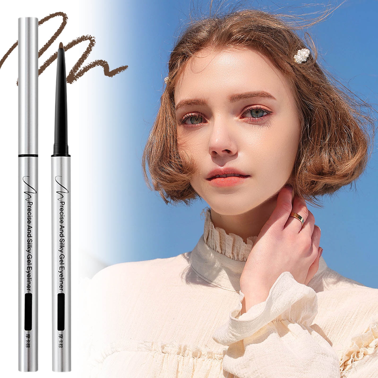 Mineart Waterproof Gel Eyeliner Pencil, Ultra Fine Smooth Glide Smudge ...