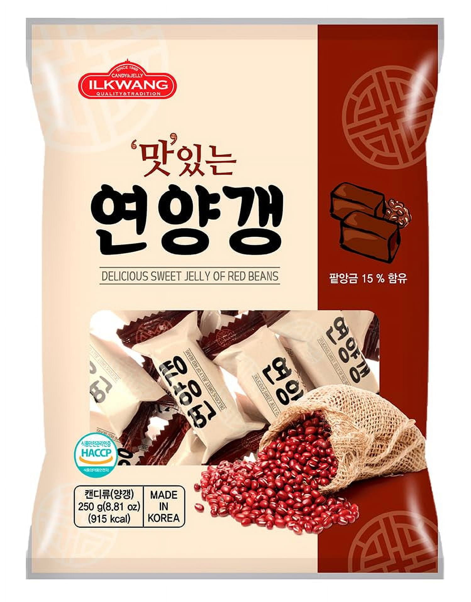 Minecook Sweet Red Bean TSF6 Jelly | 250g | Korean Snack, Yanggaeng ...