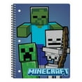 Minecraft 1-Subject Spiral Notebook, Wide Ruled, 80 Sheets, Multi-Color ...