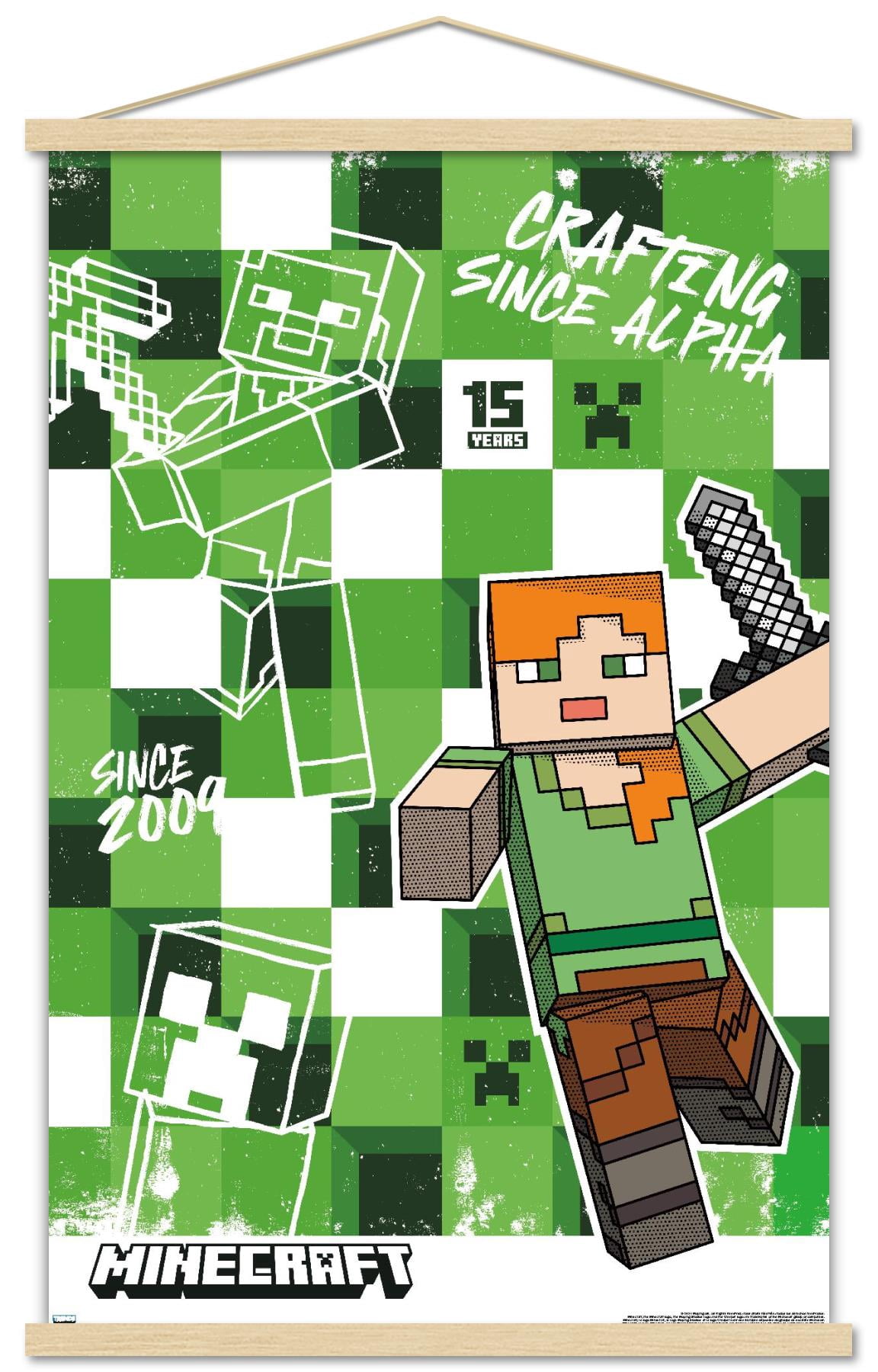 Minecraft: 15th Anniversary - Crafting Since Alpha Wall Poster with ...