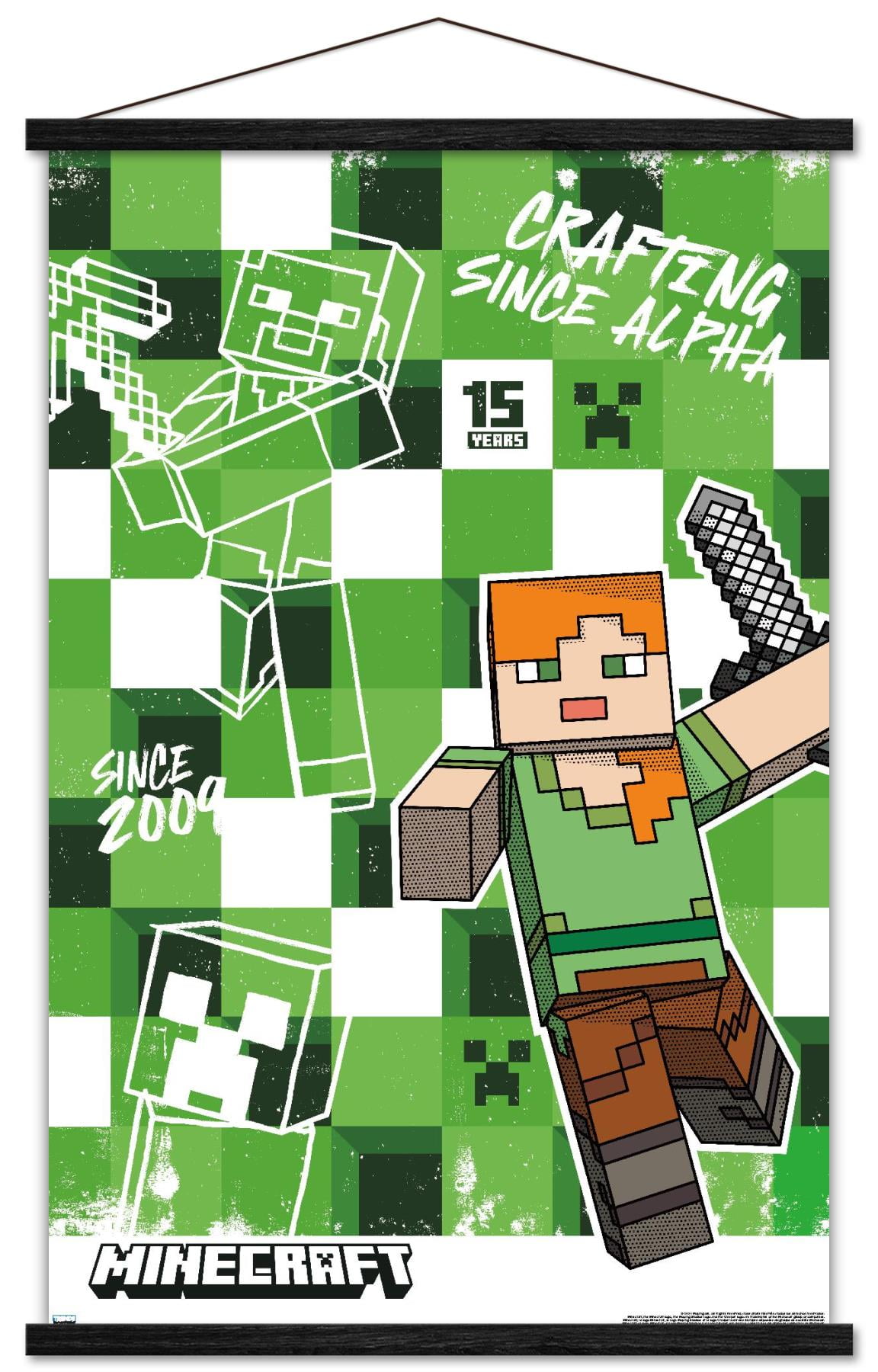 Minecraft: 15th Anniversary - Crafting Since Alpha Wall Poster with ...