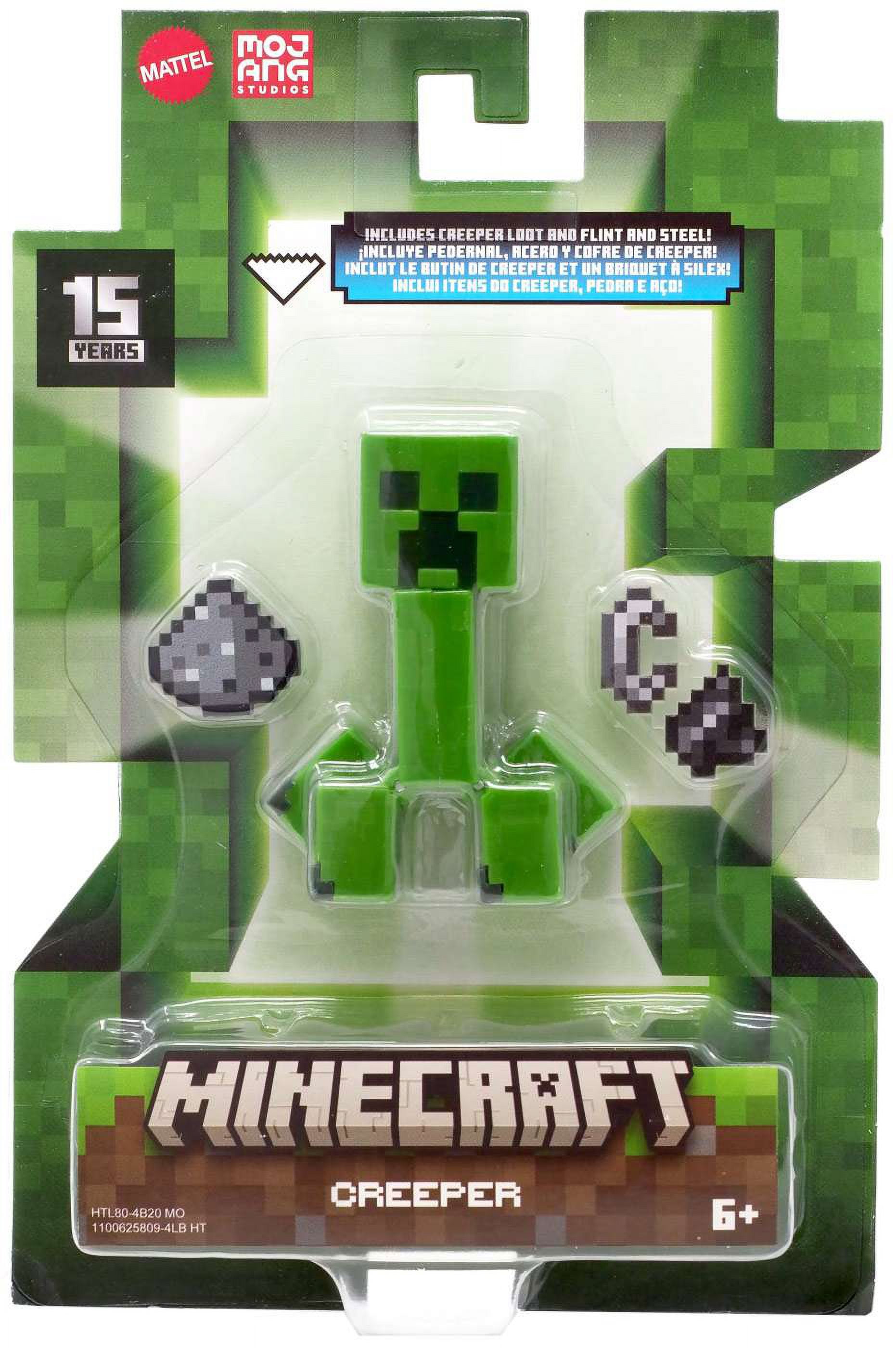Minecraft 15th Anniversary Creeper Action Figure - Walmart.com