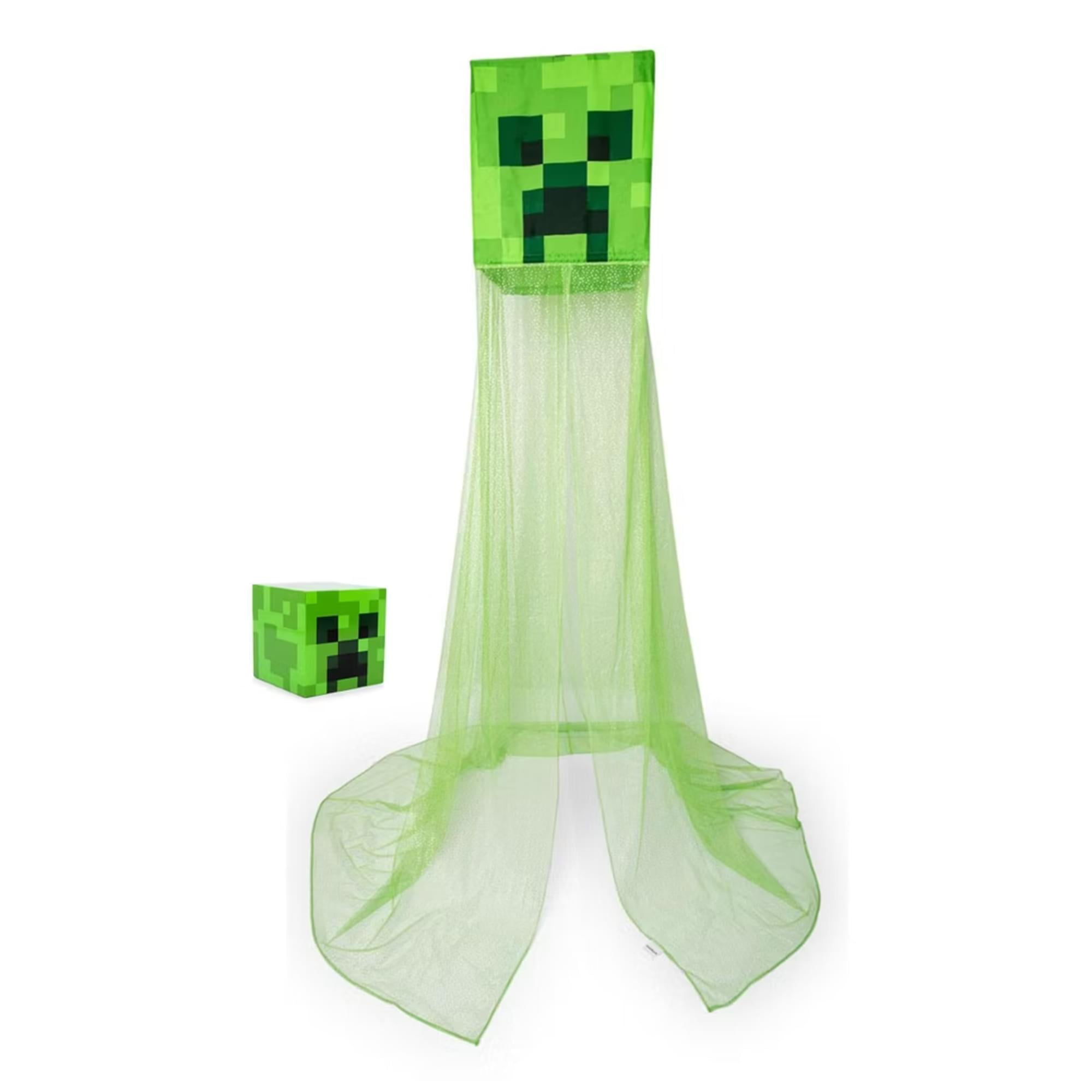Minecraft Kids Room Decor Set: 2-Piece Creeper Bedroom Accessories ...