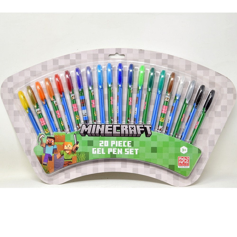 Minecraft 20pk Gel Pens on Card, 3+ YEARS - Walmart.com
