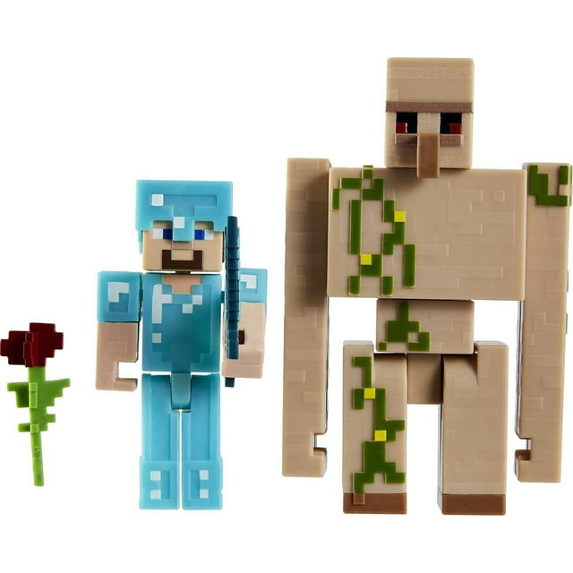 Minecraft 3.25-inch Action Figure 2-Packs with 2 Figures and 2 ...