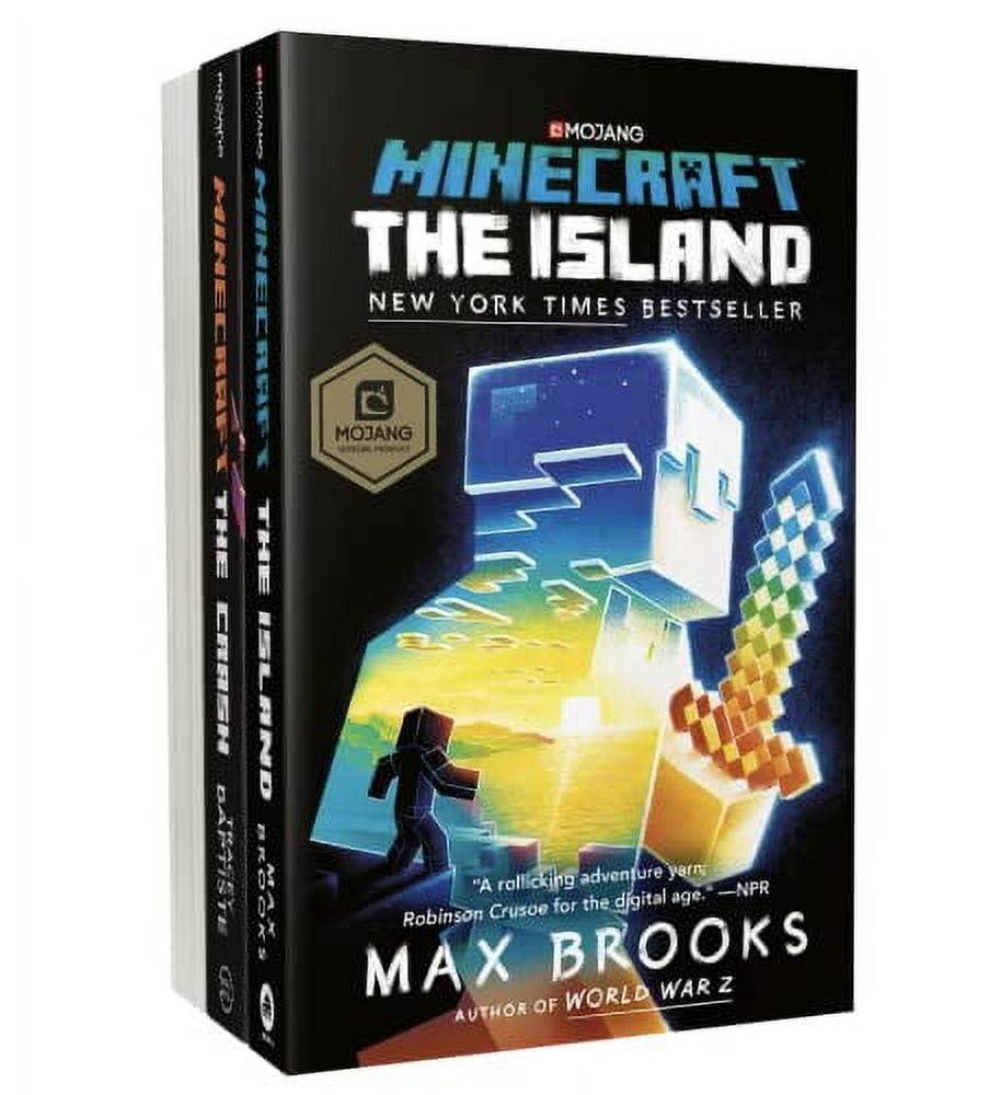 Official Minecraft Series: 3-Book Novel Bundle - The Island, The Crash ...