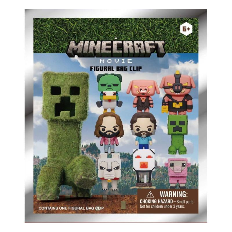 MyKidsToyBin, Minecraft 3D PVC Bag Clips Series 1, Random Keychain Bag ...