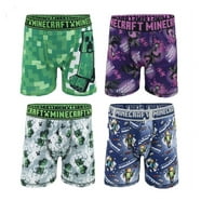 Minecraft Boys Boxer Brief Underwear, 4-Pack, Sizes XS-XL - Walmart.com