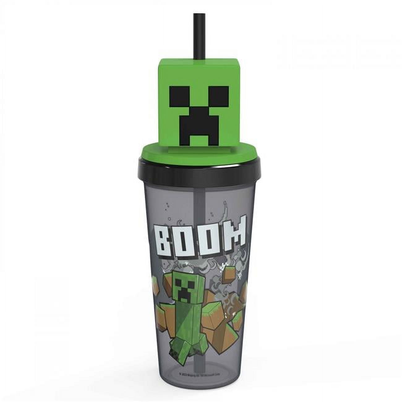 Minecraft Creeper Super Sipper Tumbler, Green, 18 oz - Walmart.com