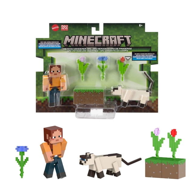Minecraft Action Figures & Accessories 2-Pack, 3.25-inch Scale ...