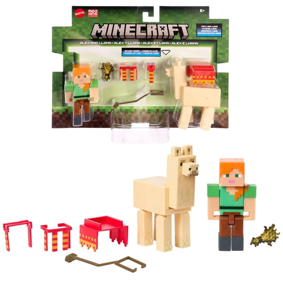 Minecraft Action Figures & Accessories 2-Pack, 3.25-inch Scale ...